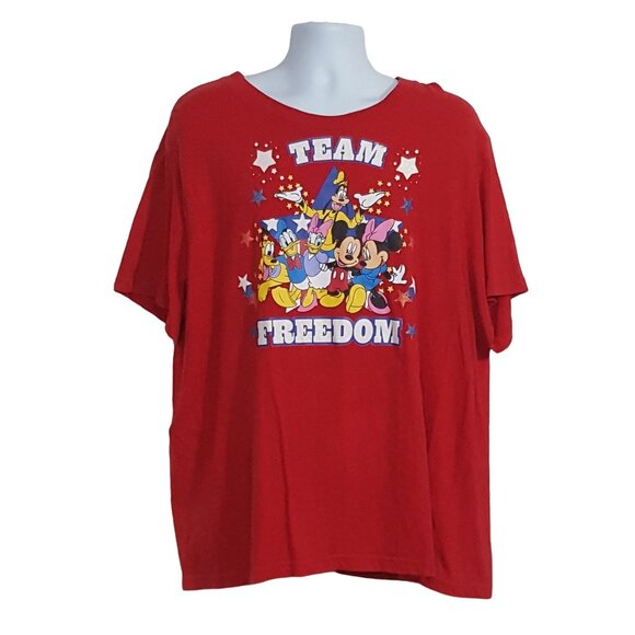 Disney | Tops | Disney Womens Vintage T Shirt Team Freedom Mickey Mouse ...